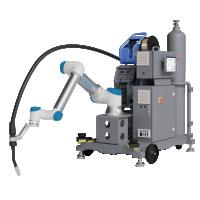 China GBSWC18 Mobile Welding Cobot Trolley 6 Axis MIG MAG Collaborative Robotic Arm 6kg 1800mm Reach for Metal Fabrication for sale
