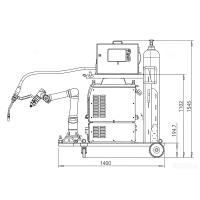 China CNGBS Mobile Collaborative Robot Welding Trolley 6 Axis Cobot 12kg Payload 1134mm Reach for MIG MAG Welding for sale