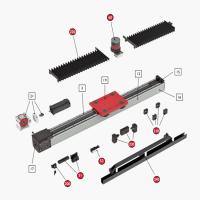China IP65 Heavy-Duty 3-Axis Cantilever Robot Linear Track 7th Axis Traveling Rail for sale