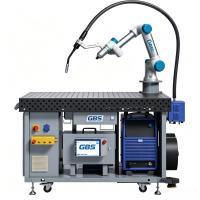 China CNGBS-CWT13 Small Sized Precision Workpieces Push Where Weld 12kg Payload 1304mm Reach Automatic Cobot Welding Workstation for sale