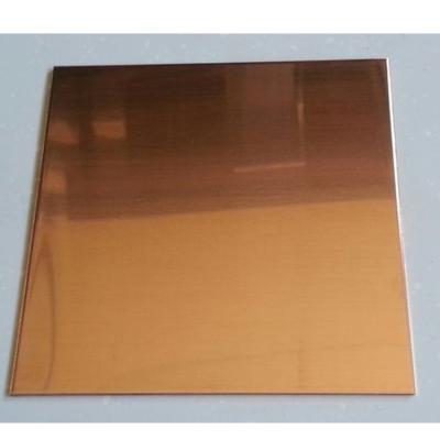 China Pure Copper Sheet Plate 2mm 3mm O-H112 Temper for Utensil Making for sale