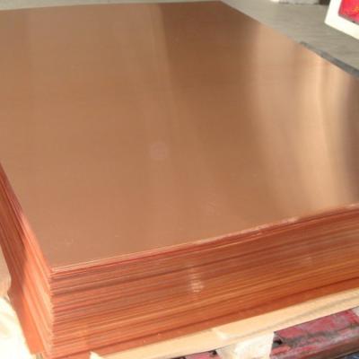 China 4x8 Pure Copper Plate Sheet Coil 0.5mm 1mm Thickness 1000mm Length C11000 for sale
