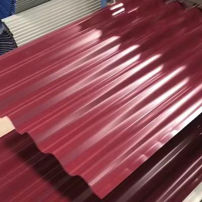 China Prepainted Carbon Steel Roofing Sheets 12 M Color Coated Corrugated for sale
