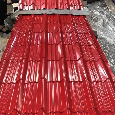 China PPGI Corrugated Steel Roofing Sheet Colorful 0.4mm Metal for Building Construction for sale