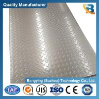 China EN Standard Stainless Steel Diamond/Tread Chequered Plate 301 304 316 Anti Skid Embossed Checkered Sheet for sale