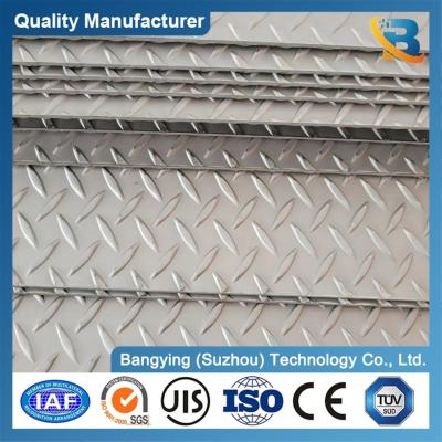 China 300 / 400 Class AISI Certified Stainless Steel Checkered Plate for Building Material Steel Sheet for sale