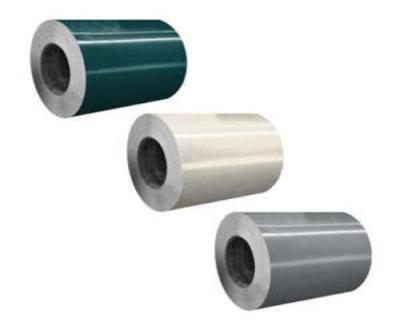China 1250mm PPGI Steel Color Coated Coils with 40-180g Zinc Layer and RoHS Certification for sale