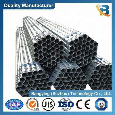 China 18 Gauge Galvanized Steel Pipe with Round Section Shape and Zinc Coating 40-600 GM/M2 for sale