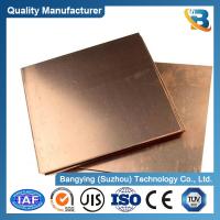 China Alloy Copper Plate 99.9% C11000 C10200 C12000 1mm 10mm 20mm Thick Cu Sheet for Your for sale