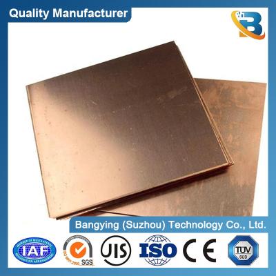 China Alloy Copper Plate 99.9% C11000 C10200 C12000 1mm 10mm 20mm Thick Cu Sheet for Your for sale