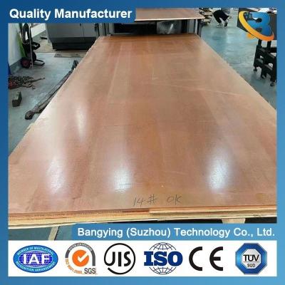 China Customized Mill Finish Copper Sheets 1000X3000 1mm 10mm H65 H62 H90 H80 Solid Copper Plate for sale
