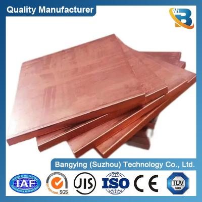 China High Density 8.9 Oil Cooler Pipe Copper Plate for Electrolytic Industry 5mm Thickness for sale