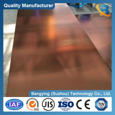 China 99.9% C110 C10200 C10300 C17500 Copper Plate for Construction Ts MPa 22-25 Standard ASTM for sale