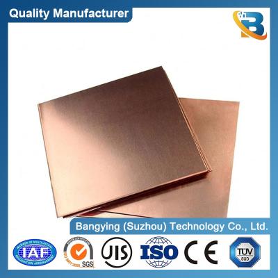 China Alloy Copper Plate Sheet 10mm for Electrolytic Industry 99.9% Melting Point 1083 ordm for sale
