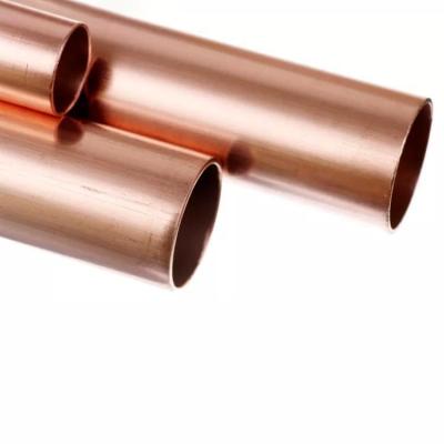 China 8mm Diameter Copper Pipe Straight C12000 32mm Cooper Tube with 40% Elongation Yellow for sale