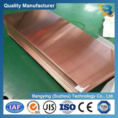 China T2 4X8 Copper Plate Sheets Pure Copper 99.99% 3mm 5mm Thickness ASTM Standard Ts MPa 22-25 for sale