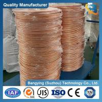 China Pancake Copper Pipe 1/2 1/4 7/8 25mm Size C70600 C71500 C12200 Elongation 40% Cu 99.99% for sale
