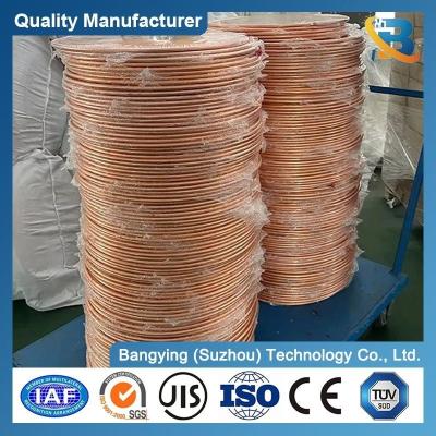 China Pancake Copper Pipe 1/2 1/4 7/8 25mm Size C70600 C71500 C12200 Elongation 40% Cu 99.99% for sale