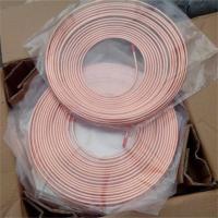 China 40% Elongation Soft Copper Coil Pipe for AC Air Conditioner 3/8 Rolling Pancake Copper Tube for sale
