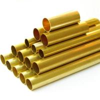 China Yellow Copper Tubing Seamless ASTM B111 C68700 Brass Tube for Air Condition Refrigerator for sale
