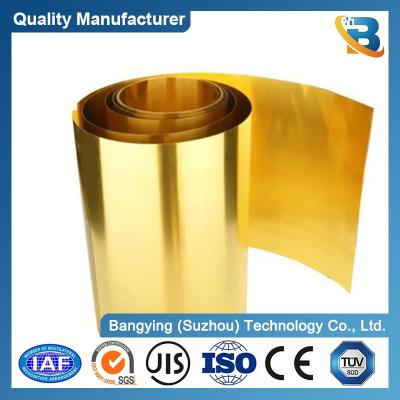 China Transformer Winding Copper Strip with 0.01-3.0mm Thickness and Brass Coil Punching for sale