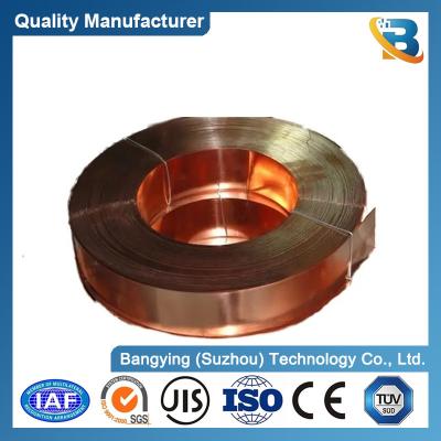 China 0.5mm 1mm 1.5mm 2mm 3mm 4mm C1100 Pure Flexible Copper Strip Coil Bright Red Surface for sale