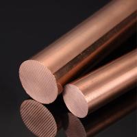 China Alloy Electrolytic Copper Rod 99.9% Pure ASTM C1100 C14500 C1220 Polished Red Copper Bar for sale