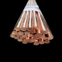 China Alloy Electrolytic Copper Rod 99.9% Pure ASTM C1100 C14500 C1220 Polished Red Copper Bar for sale