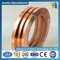 China Alloy C11000 C10200 Hot Rolled Copper Steel Coil Copper Strips with 45-50 Elongation for sale