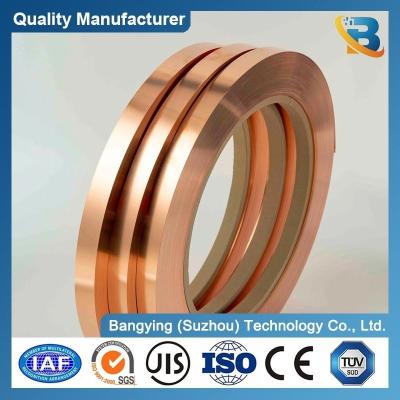 China Alloy C11000 C10200 Hot Rolled Copper Steel Coil Copper Strips with 45-50 Elongation for sale