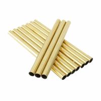 China 35-45 Hardness Thick-Walled Brass Tube Industrial Hollow Round Copper Pipe for Samples for sale
