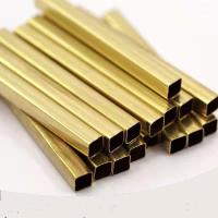 China ASTM Standard Customized Request Thin Thickness 0.2-80 mm Hollow Brass Tube Square Pipe for sale