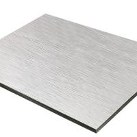 China 1220X2440mm Silver Brush Finishing Aluminum Composite Sheet with 0.2-500mm Thickness for sale