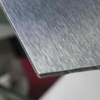 China 1220X2440mm Silver Brush Finishing Aluminum Composite Sheet with 0.2-500mm Thickness for sale