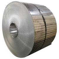 China Anti-Slip 5000 Series Aluminum Alloy Roll Embossed Chequered Coils with T3 T8 Temper for sale