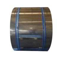 China Anti-Slip 5000 Series Aluminum Alloy Roll Embossed Chequered Coils with T3 T8 Temper for sale