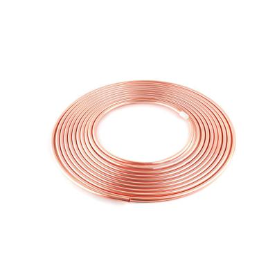 China C10100 C11000 C12000 99.99% Pure Red Pancake Copper Tube Custom Size For Water Tube for sale