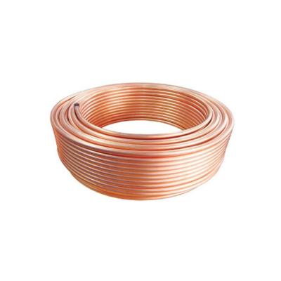 China ASTM B280 C10100 C10200 C11000 1/2'' 3/8'' OD Pure Copper Tube Pipe For Air Conditioner for sale