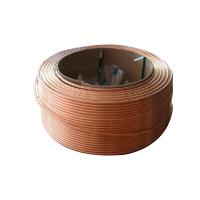 China 1/4 3/8 15m 10m 20m Refrigeration Copper Pancake Coil Insulation Pipe Soft Copper Air Tube For Air Conditioners for sale