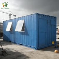 China Reinforced Galvanized Steel Prefab Container House 20FT 40FT Flat Pack Modular Container Building for sale