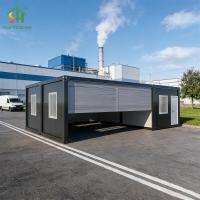 China Reinforced Galvanized Steel Prefab Container House 20FT 40FT Flat Pack Modular Container Building for sale