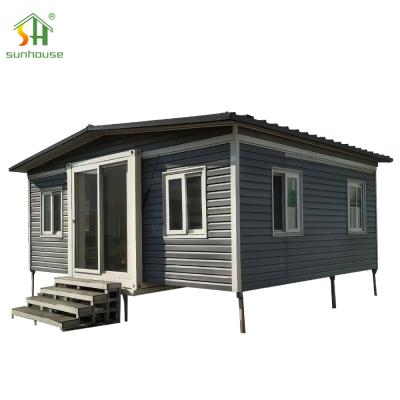 China Ready Deploy 20ft Expandable Container House Foldable Prefab Foldable Homes for sale