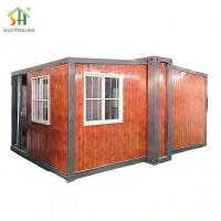 China Flat Top Tiny Expandable House Double Wing Custom Container Houses 20FT for sale