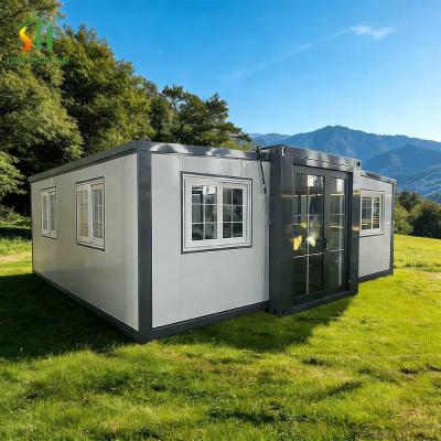 China Expandable Prefabricated Container House 40ft Shipping Container Temporary Housing for sale
