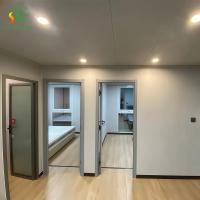 China 20FT Expandable Container House 37sqm Dual Wing Steel Frame Prefab Home and Site Office for sale