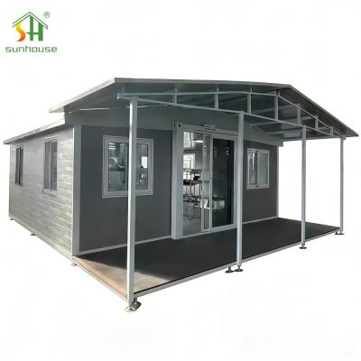 China Double Side Expandable Folding House 40ft Container Home Prefabricated for sale