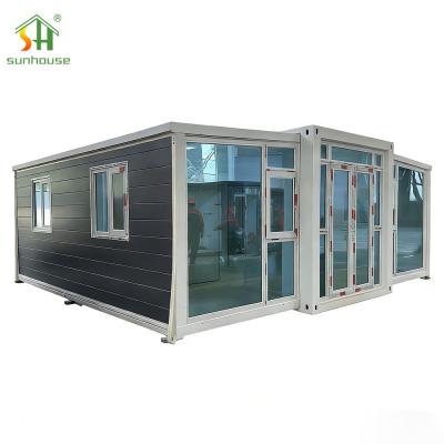 China Fast Setup 40ft Expandable Container House Villa Fold Out Modular Container Buildings for sale