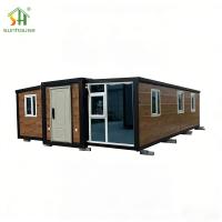 China 40FT Expandable Container House 73sqm Fold-Out Steel Frame Prefab Home and Site Office for sale