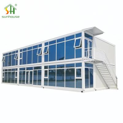 China Double Wing Expandable Roof Tiny House Flat Top Expandable Tiny Homes Quick Deploy for sale