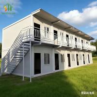 China Flat Pack Container House 20FT 40FT Galvanized Steel Prefab Modular Building Unit for sale